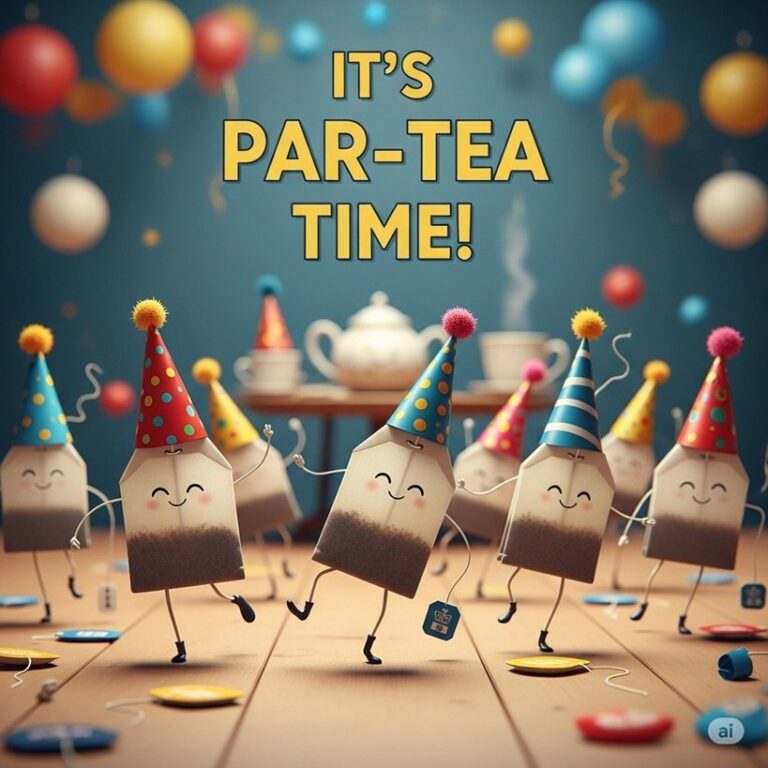 199+ Funny Tea Puns - with Punstagram Images October 2025